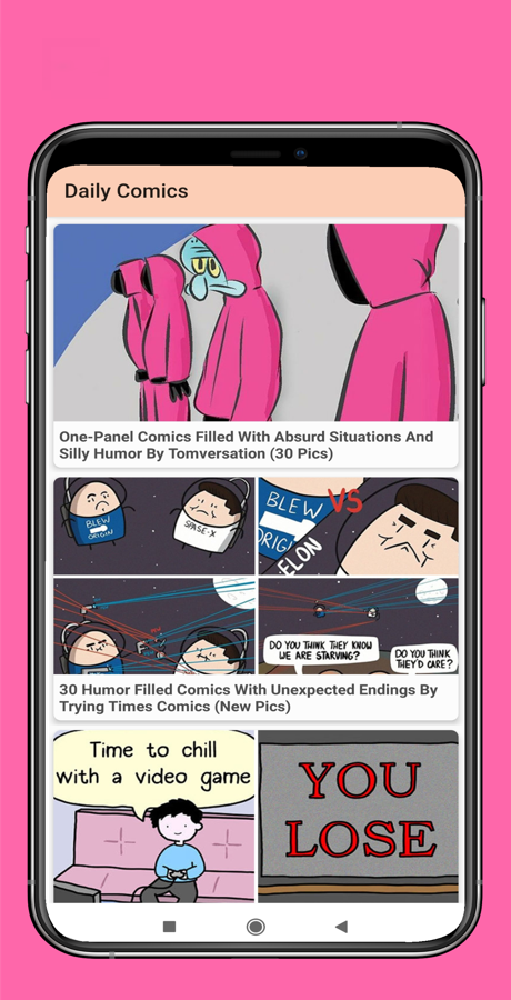 Daily Comics Android Template Images App Using Kotlin By Zakaria4digital